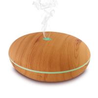 China Essential Oils Diffuser Wood Grain Aroma Diffuser With Blue Tooth for sale