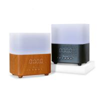 China PP 300ml Color LED Light Warm Wooden Essential Oil Aromatic Humidifier for sale