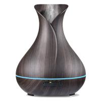 China 400ml Big Volume Wood Grain Humidifier and Essential Oil Diffuser for sale