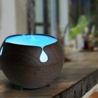 China Wood Essential Oil Diffuser 600ML Cool Mist Humidifier Quiet Nebulizer for sale