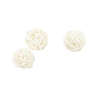 China No Formaldehyde Natural Color Round Shaped Natural  Wicker Rattan Decorative Balls for sale