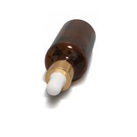 China 50ml Amber Roller Bottles DIN18 Screw Cap Size For Personal Cosmetics for sale