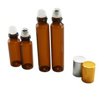China 10ml Customizable Amber Glass Roller Bottles For Essential Oil for sale