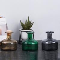 China 2021 Fancy Round Pot Bellied 100ml 150ml 5oz Reed Diffuser Glass Bottle for sale