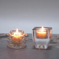China Transparent Wavy Scented Candle Glass Candlelight Romantic Diffuser Dinner for sale