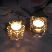 China Transparent Wavy Scented Candle Glass Candlelight Romantic Diffuser Dinner for sale