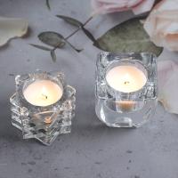 China Transparent Wavy Scented Candle Glass Candlelight Romantic Diffuser Dinner for sale