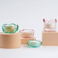 China Long Lasting Scented Candles Luxury Fancy Design Romantic Colored Glass Jars for sale
