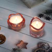China Long Lasting Scented Candles Luxury Fancy Design Romantic Colored Glass Jars for sale