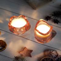 China Long Lasting Scented Candles Luxury Fancy Design Romantic Colored Glass Jars for sale