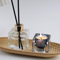 China Transparent Romantic Scented Candle Glass White Soy Wax With Gift Box for sale