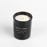 China Classic Black Ceramic Scented Candles Glass Cans Candlelight Romantic With Gift Box for sale