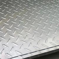 China Diamond Checkered Stainless Steel Sheet 410 409 SS Plate for sale