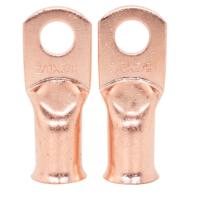 China Electrical Terminal Connector Cable Lug AWG 2/0*3/8 Copper Tube Crimping Type for sale