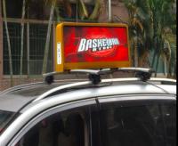 China 2mm 3mm 4mm Car Taxi Roof Led Display Screen Outdoor Advertising for sale