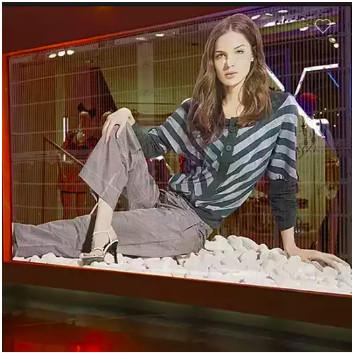 China 3.9mm Indoor Rental Video Wall Panel , P3.91 Transparent Glass Led Display for sale