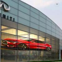 China P2.8 P3.91 Ice Curtain Glass Video Wall Panel Clear Window Shop Advertising for sale