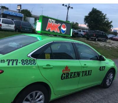 China Outdoor Taxi Car Led Display Screen P2.5mm 1R1G1B Pixel Constitution for sale