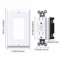 China 15A GFCI Outlet 125V 60Hz with 0.025s Trip Time and Self-Test Feature for Electrical Safety for sale