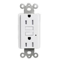 China 15A GFCI Outlet 125V 60Hz with 0.025s Trip Time and Self-Test Feature for Electrical Safety for sale
