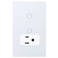 China 15A WiFi Smart Socket with 1-Gang Switch - 1850W Max Power, iOS/Android App & Voice Control for sale