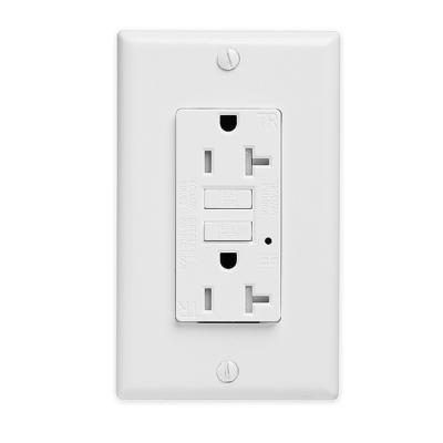 China 20A 125V GFCI Electrical Outlet with Tamper-Resistant Design and ETL Certification for Indoor Use for sale