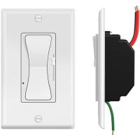 China Aluminum Plate Wall Mount Dimmer Switch 150W LED/600W Incandescent ETL Certified Triac Dimming for sale