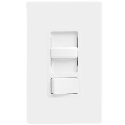China Wall Mount LED Triac Dimming Switch 120V with 150W LED/600W Halogen Capacity and 5-100% Dimming Range for sale