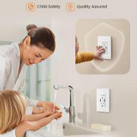 China 15A GFCI Electrical Outlet with 2 USB Ports - 125V 60Hz Self-Testing Safety Socket for Wet Areas for sale