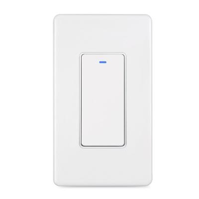 China Wall Mounted Smart Wireless Switch 10A with Wi-Fi Connectivity for iOS Android Devices 110V-250V AC for sale