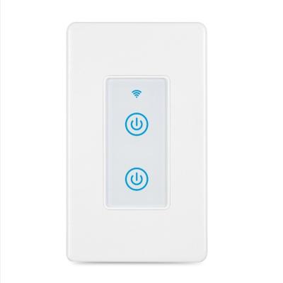 China Voice Control AC Smart Switch 110V-250V with 600W×2 Load Capacity and Wi-Fi Connectivity for sale