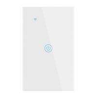 China Single Pole Touch Glass Smart Switch 10A 240V with Wi-Fi Connectivity for iOS/Android App and Voice Control for sale