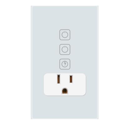 China 2 Gang WiFi Smart Switch with Power Monitor - AC 110V-240V, 10A Max Load, 116×71×43mm Dimensions for sale