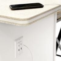 China Wall Mounted 4-Port USB Charging Outlet with 5V DC 4.8A Output and 125V AC Socket for sale