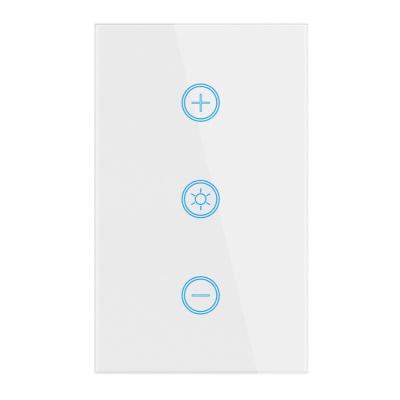China Touch WiFi Dimmer Light Switch Smart Wall Mounted 600W 100-240V AC with App and Voice Control for sale