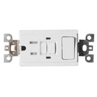 China Tamper Resistant 15A GFCI Electrical Outlet with LED Indicator - 125V, 0.025s Trip Time for sale