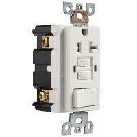 China 20A GFCI Socket with Light Switch for Kitchen and Laundry Rooms - 125V 60Hz Self-Grounding Electrical Outlet for sale