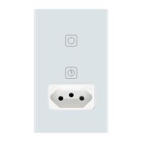 China Brazilian Smart Socket 10A WiFi Switch with App Control - 2200W/110V to 4400W/220V Fireproof ABS for sale