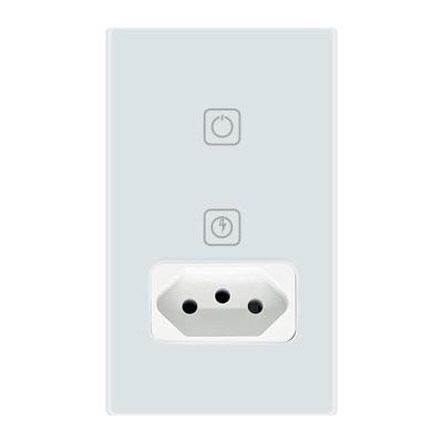 China Brazilian Smart Socket 10A WiFi Switch with App Control - 2200W/110V to 4400W/220V Fireproof ABS for sale