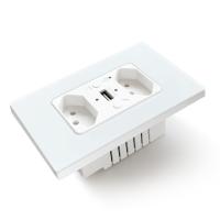 China Tomada Duplo Inteligente Smart Dual Socket 110-240V 2200W/4400W with Wi-Fi and Voice Control for sale
