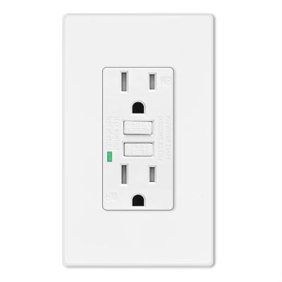 China 15A 125V GFCI Power Outlet with Self-Grounding and 0.025s Trip Time for Enhanced Electrical Safety for sale