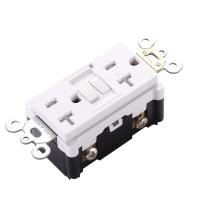 China 125V 20A Slim GFCI Electrical Outlet with Self-Test Function - 6000 Cycle Mechanical Life, 4-6mA Trip Level for sale