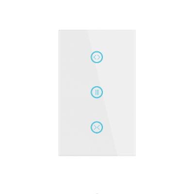 China Tuya SmartLife WiFi Curtain Switch 110V-250V AC Power with 600W Load Capacity and Voice Control for sale