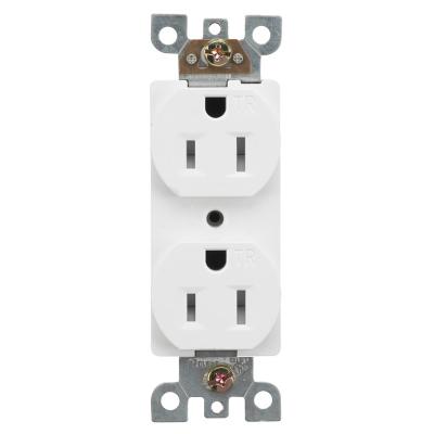 China Electrical Grounding Duplex Receptacle 15A 125V Wall Socket with UL Certification and Standard Safety Features for sale