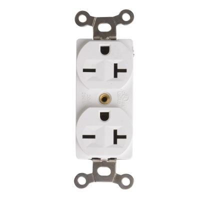 China Gourd Type Industrial Duplex Socket Wall Mounted 20A 250V 60Hz with UL Certification and 5000W Total Load Capacity for sale