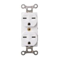 China Straight Blade Wall Receptacle 15A 250V with Standard Grounding - 2500W Max Load Industrial Socket for sale