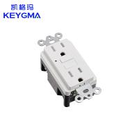 China 125V 15A Tamper Resistant GFCI Electrical Outlet Self-Test UL943 Standard Grounding Receptacle for sale