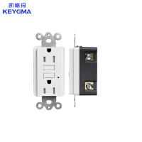 China 125V 15A Tamper Resistant GFCI Electrical Outlet Self-Test UL943 Standard Grounding Receptacle for sale