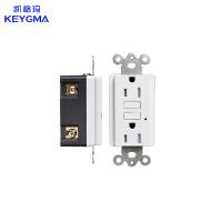 China 125V 15A Tamper Resistant GFCI Electrical Outlet Self-Test UL943 Standard Grounding Receptacle for sale