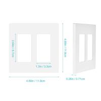 China Single Gang Switch Wall Plate Glossy Finish 2 Screws Included US Version Socket Accessory for sale